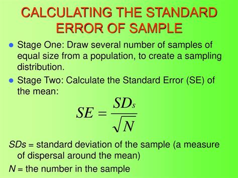 Standard Error Of Sample Ppt Download