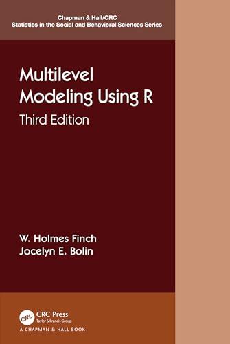 multilevel modeling using r chapman and hall crc statistics in the