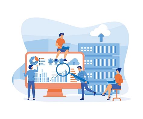 Premium Vector Business Technology Cloud Computing Service Concept