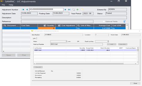 Enhance Lot Allocation In The Inventory Control Module Screens By Adding Extra Columns Sage