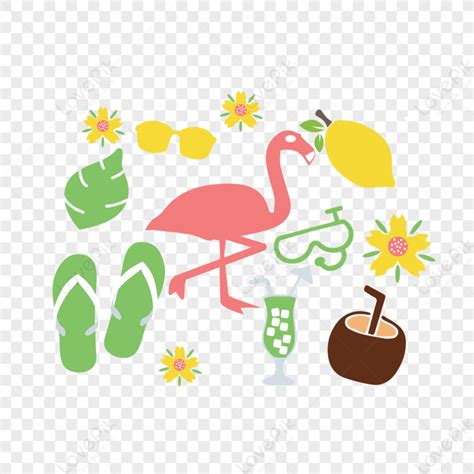 간단한 만화 여름 슬리퍼 요소 Svg꽃들망고 Png 일러스트 무료 다운로드 Lovepik