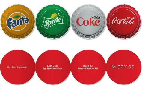 2020 Coca Cola Fanta Sprite Diet Coke Vending Machine 4 Coin Silver Set 4676323251