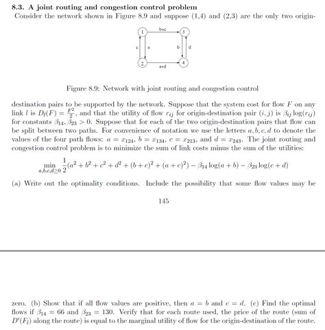 Solved 83 A Joint Routing And Congestion Control Problem Consider