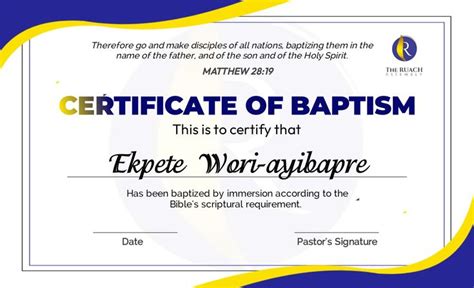 Lds Baptism Clip Art Certificate