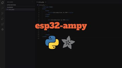 Introduction To Micropython Esp32 And Ampy Youtube