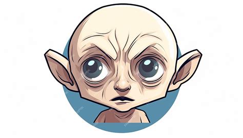 Premium Photo Gollum Lord Of The Rings Style Doodle Art Cute Kawaii
