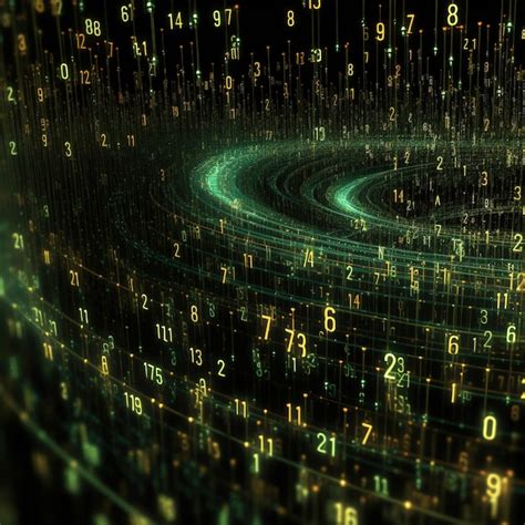 Premium AI Image Digital Binary Code Background