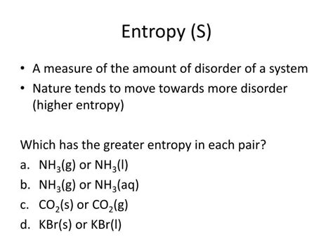 PPT Entropy S PowerPoint Presentation Free Download ID
