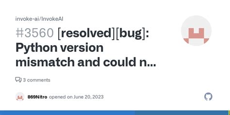 Resolved Bug Python Version Mismatch And Could Not Find Tb Nightly