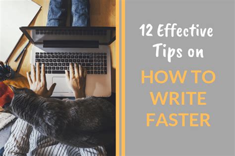 Effective Tips On How To Write Faster