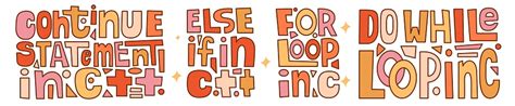 set with phrases in english for programmers and coders banner