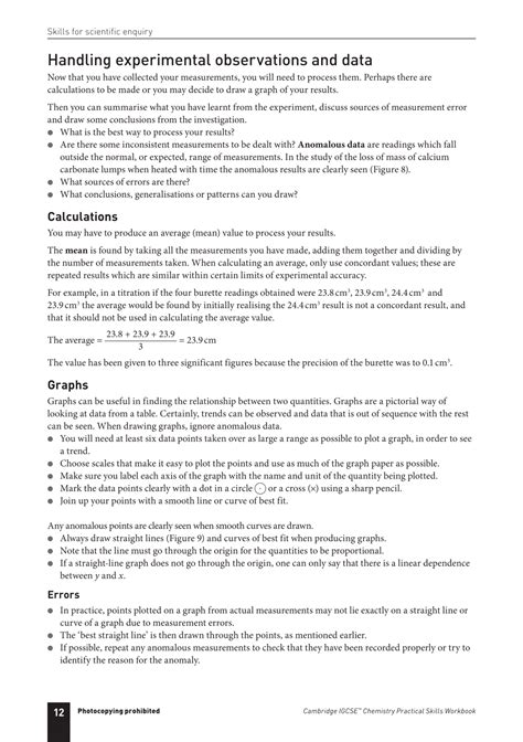 Sách Cambridge Igcse™ Chemistry Practical Skills Workbook Hodder Education Times Edu