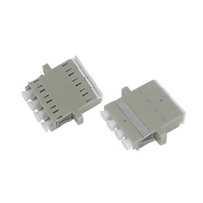 LC UPC Auto Inner Shutter Avoid Laser Adapter Quadplex Multi Mode OM