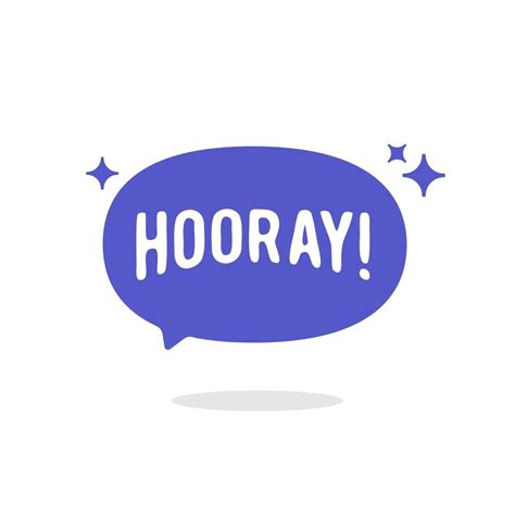Shout Hooray Clipart