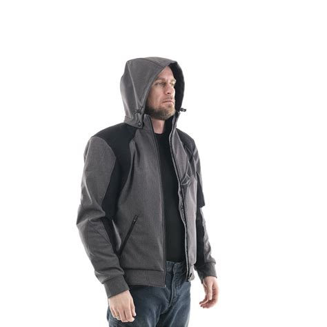 Мототолстовка DF Urban Grey с защитой