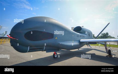 Singapore Feb 10 2018 A Northrop Grumman Rq 4 Global Hawk Aircraft