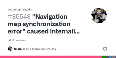 navigation map synchronization error caused internally by recast