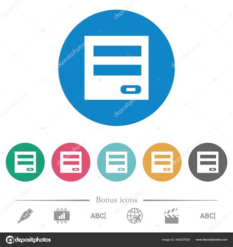 Login Panel Flat White Icons Color Backgrounds Bonus Icons Included