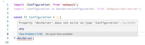 540 Breaks Type Of Webpack Dev Server · Issue 13621 · Webpackwebpack