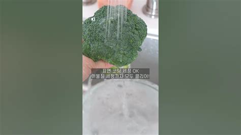 🥦브로콜리 세척 딱 두가지만 기억하세요 🏻 Youtube