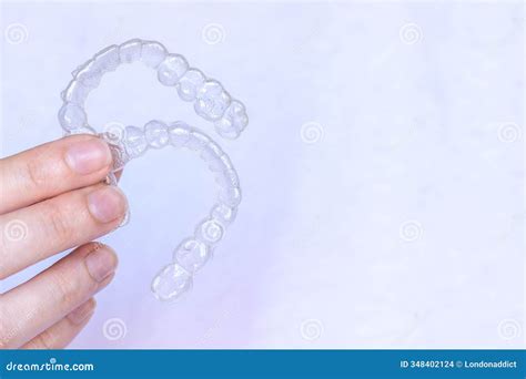 Invisible Retainers Case With Orthodontic Aligner Brackets Black Plastic Dental Container For