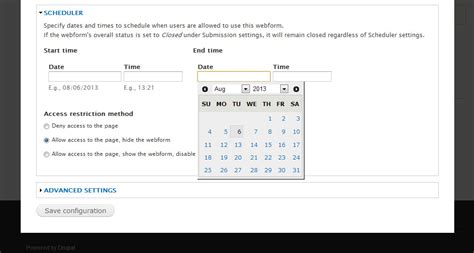 Webform Scheduler