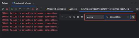 Logs Tab Intellij Idea Documentation