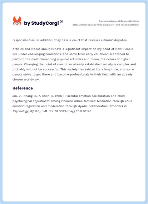 Socialization And Resocialization Free Essay Example Socialization And Resocialization Free Essay Example