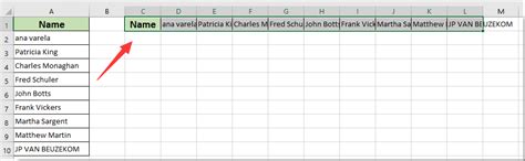 How To Convert A Vertical List To A Horizontal One In Microsoft Excel
