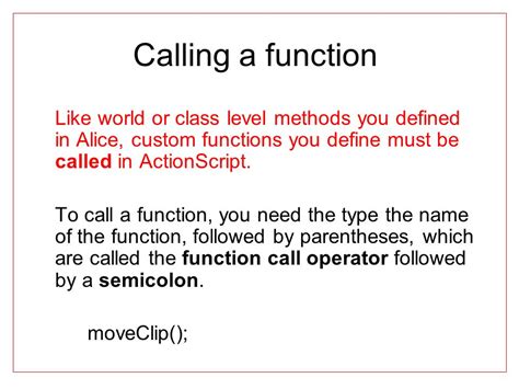 Actionscript Functions Parameters Functions That Return A Value