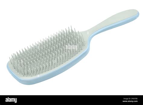 Detangler hairbrush isolated on white background Stock Photo - Alamy