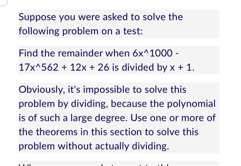 Solved Suppose You Were Asked To Solve The Following Problem Chegg Com