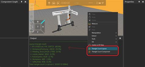 Triangle Count Visual Components Add On Samples Visual Components The Simulation Community