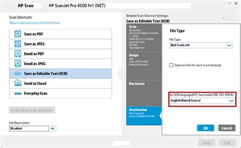 HP ScanJet Pro Scanner Unexpected Output When Scanning Non English Characters In An OCR File