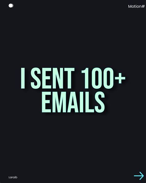 Laraib Mazhar On Linkedin I Sent Over 100 Emails In A Week Heres What Happened Last Week I…