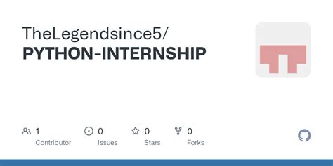 GitHub - TheLegendsince5/PYTHON-INTERNSHIP
