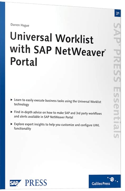 Universal Worklist With Sap Netweaver Portal Hague Darren