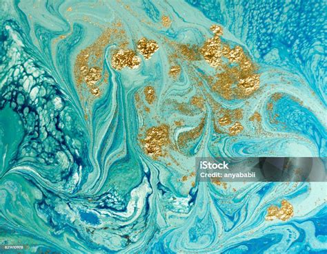 대리석된 파란색과 골든 추상적인 배경입니다 액체 대리석 패턴 0명에 대한 스톡 사진 및 기타 이미지 0명 금색 녹색 Istock