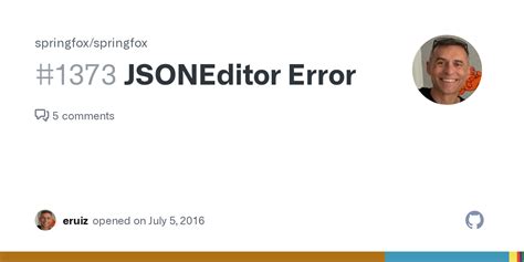 jsoneditor error · issue 1373 · springfox springfox · github