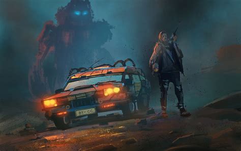 【procreate】临摹一张nikko大神的场景画：汽车故障【ipad绘画】 哔哩哔哩 Bilibili