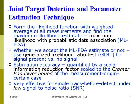 Intro To Multitarget Tracking For Curve Ppt