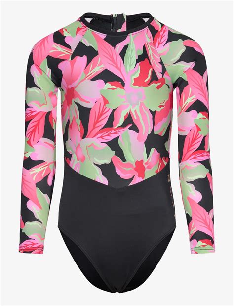 Roxy Active Rg Onesie Anthracite The Moves Floral 269 55 Kr