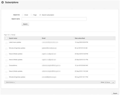 Manage The Subscriptions Module Opencities