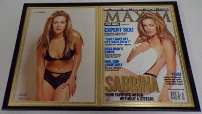 Melissa Joan Hart 12x18 Framed Original 1999 Maxim Cover And Photo