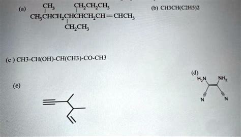 SOLVED: Write IUPAC names of the following organic compounds: (a) CH4 ...