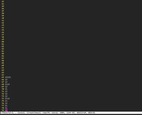 Vim Status Line Will Disappear While Scroll Down When Run Vim In Tmux