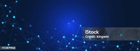 점과 선을 연결하는 디지털 기술 배경 네트워크 연결 및 통신에 대한 추상적인 기술적 배경 점 연결하기에 대한 스톡 벡터 아트 및 기타 이미지 Istock
