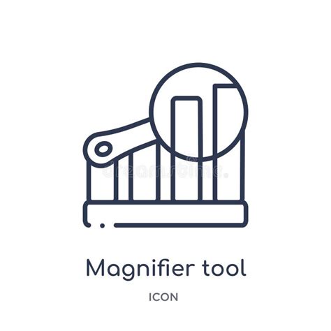 Magnifier Tool In Vertical Position Interface Icon From User Interface Outline Collection Thin