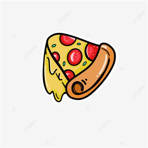 귀여운 피자 그림 음식 스티커 귀여운 예술 피자 Png 일러스트 및 Psd 이미지 무료 다운로드 Pngtree