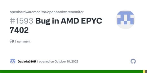 Bug In Amd Epyc 7402 · Issue 1593 · Openhardwaremonitor